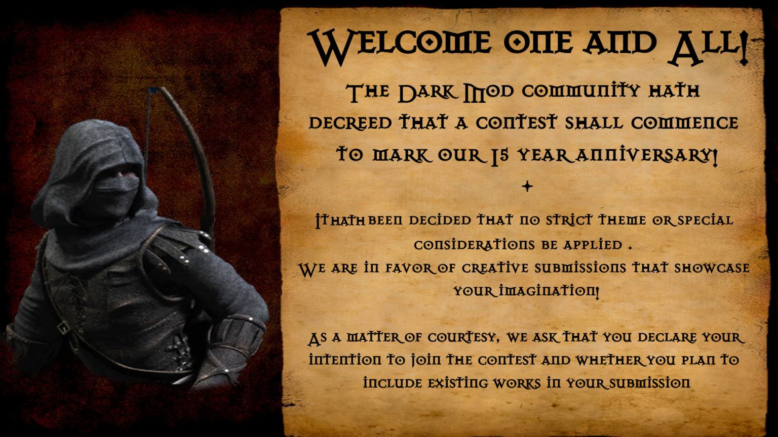 The Dark Mod 15th Anniversary Contest! | The Dark Mod